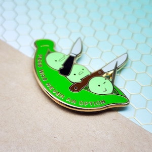 Pea Crimes Enamel Pin - Etsy
