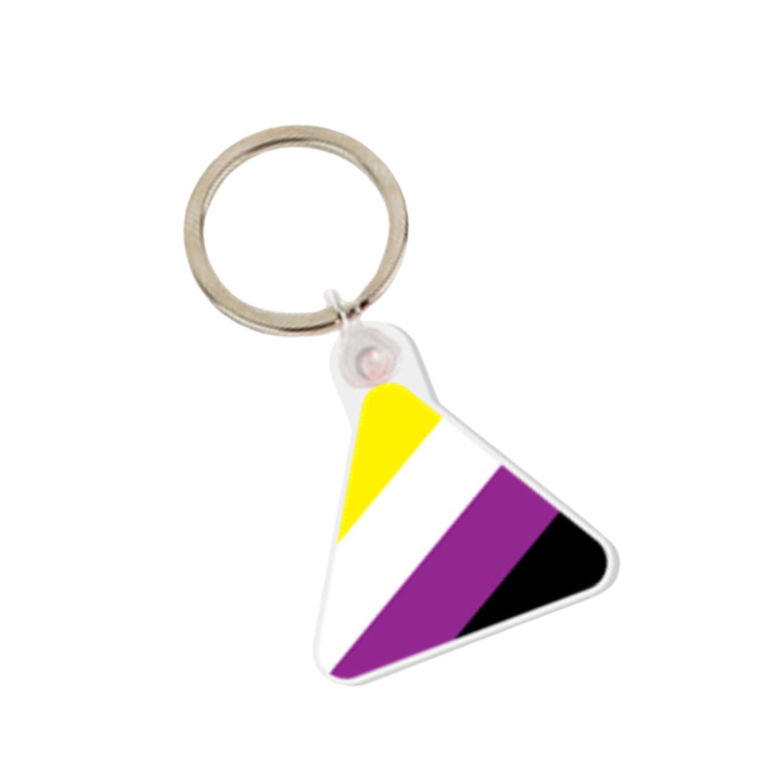 Non Binary Flag Acrylic Keyring - Etsy