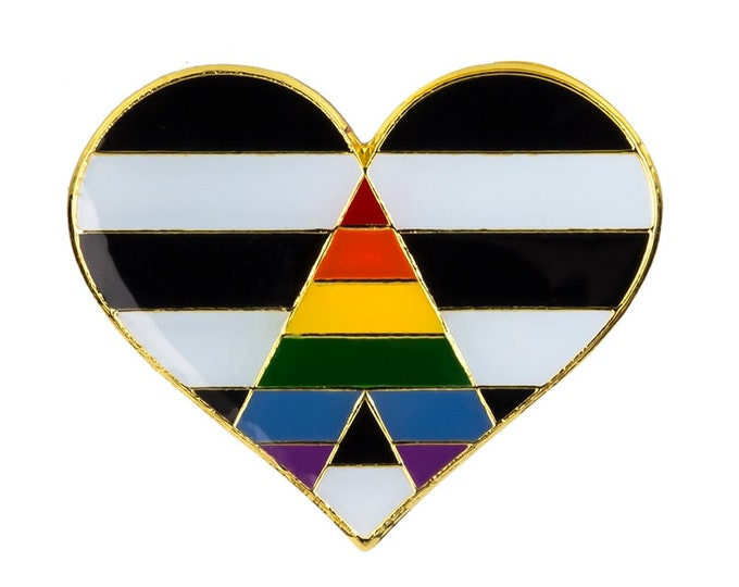 Ally Pin LGBTQ Ally Gift Straight Ally Enamel Pin Ally Badge Lapel Pin ...