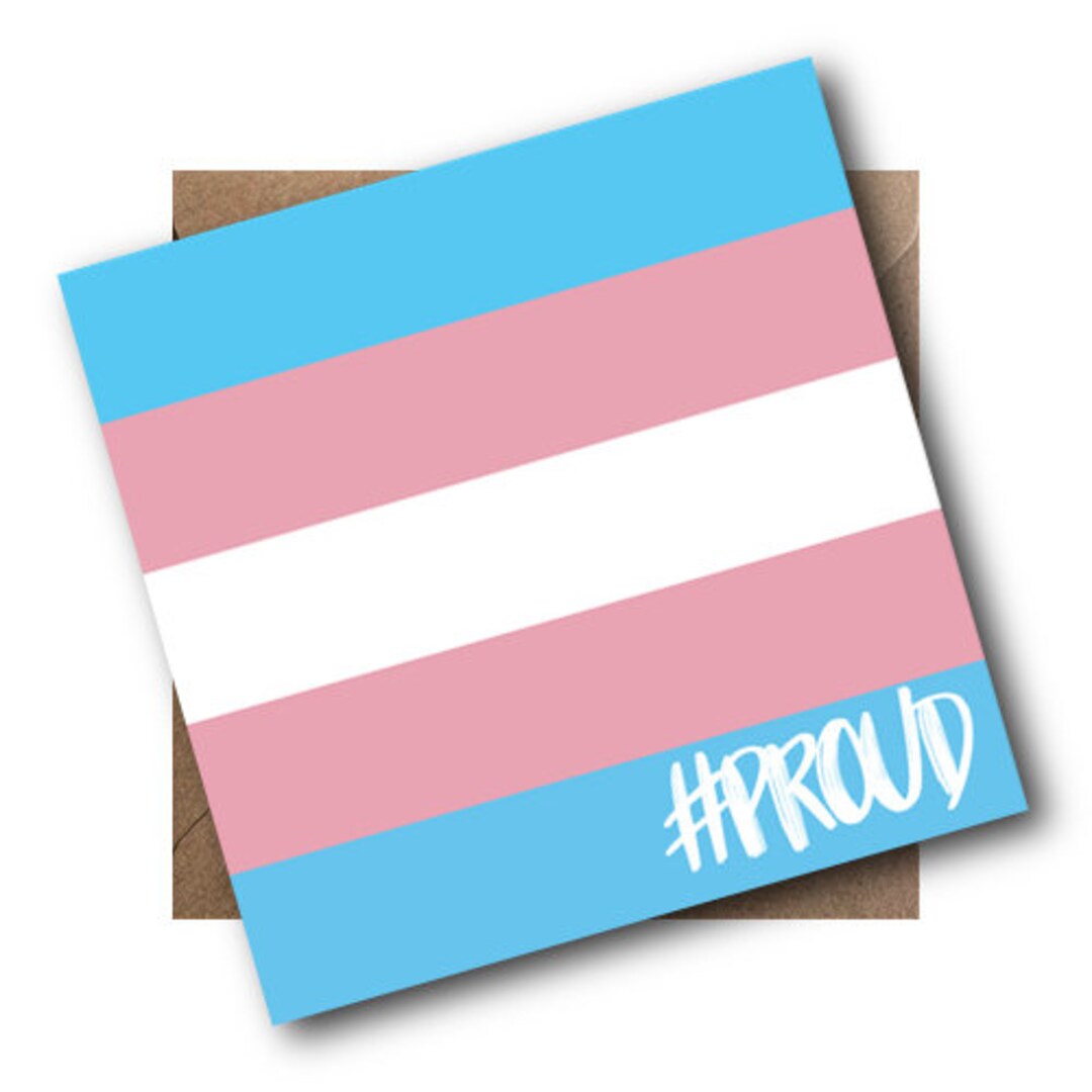 LGBTQ Pride Flag Cards PROUD gender LGBT Greetings Card - Etsy