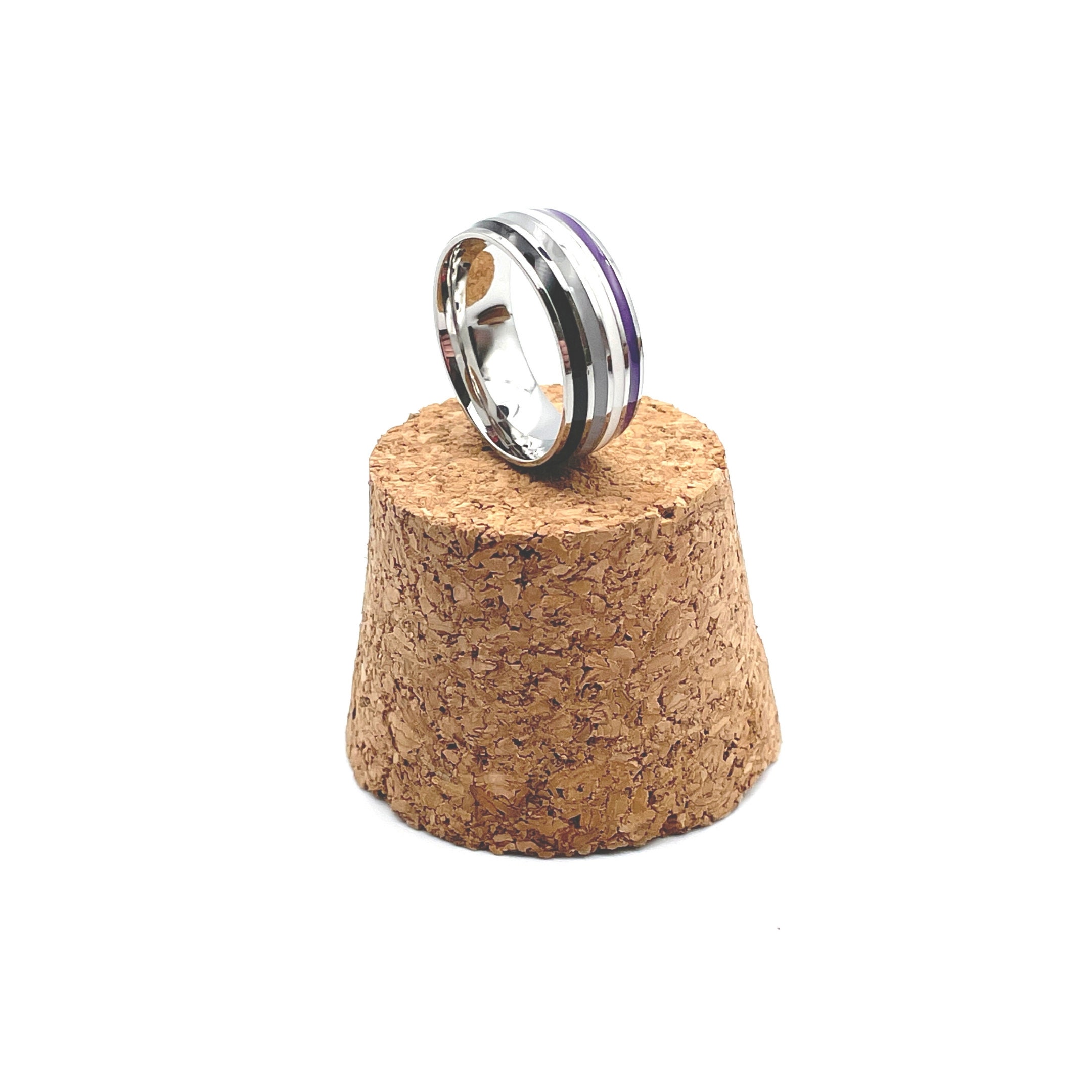 8mm Asexual Ring Finger Band LGBTQ Ring - Etsy