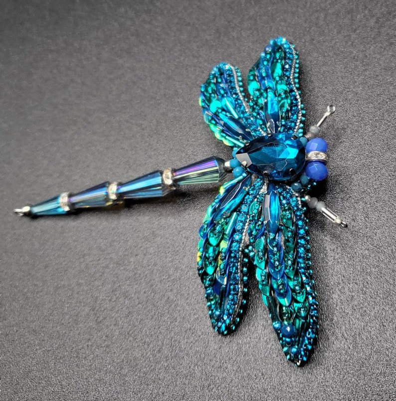 Dragonfly Brooch, Handmade Brooch - Etsy