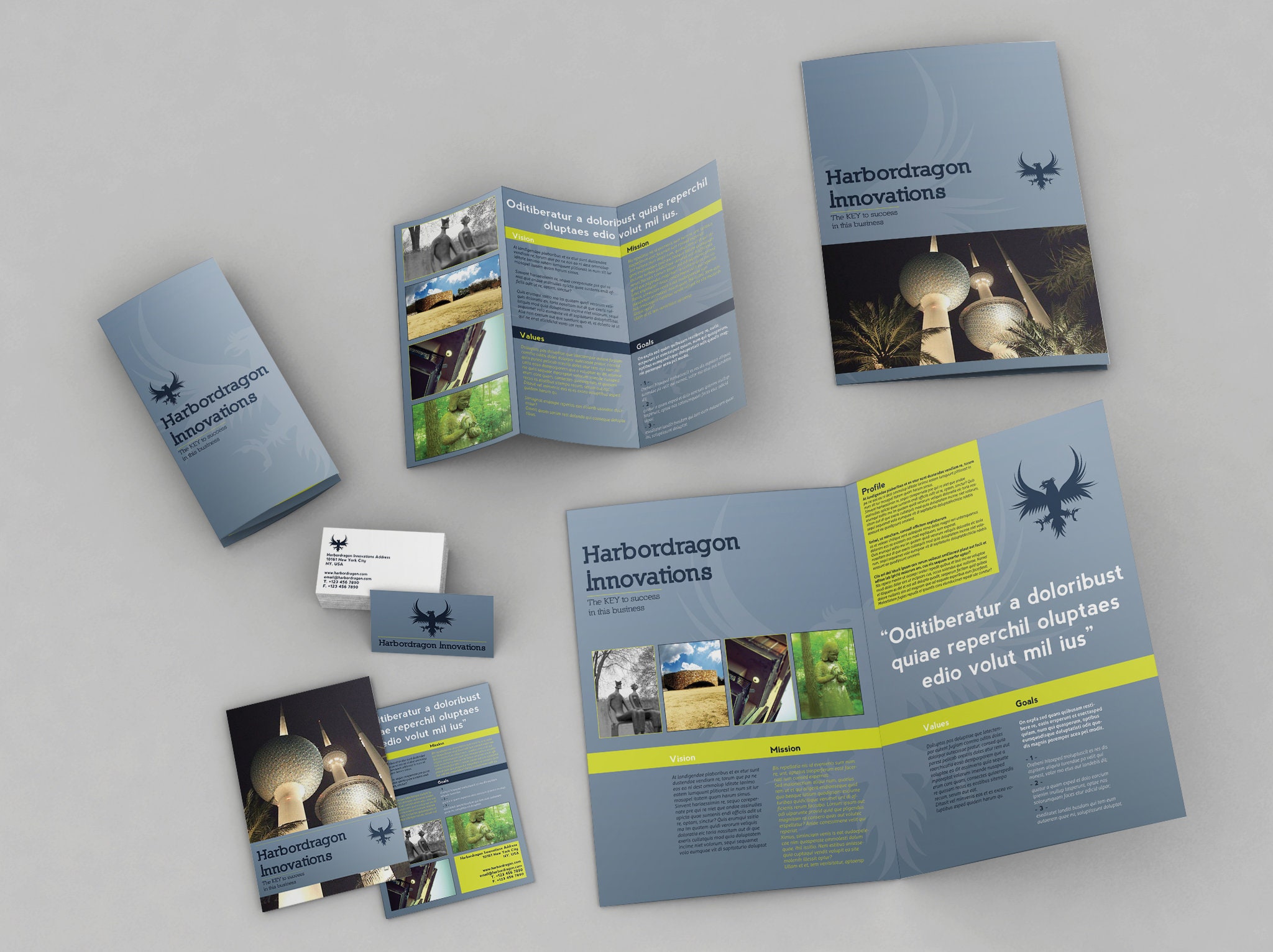 Set of Brochures / Stationery 09 - Etsy
