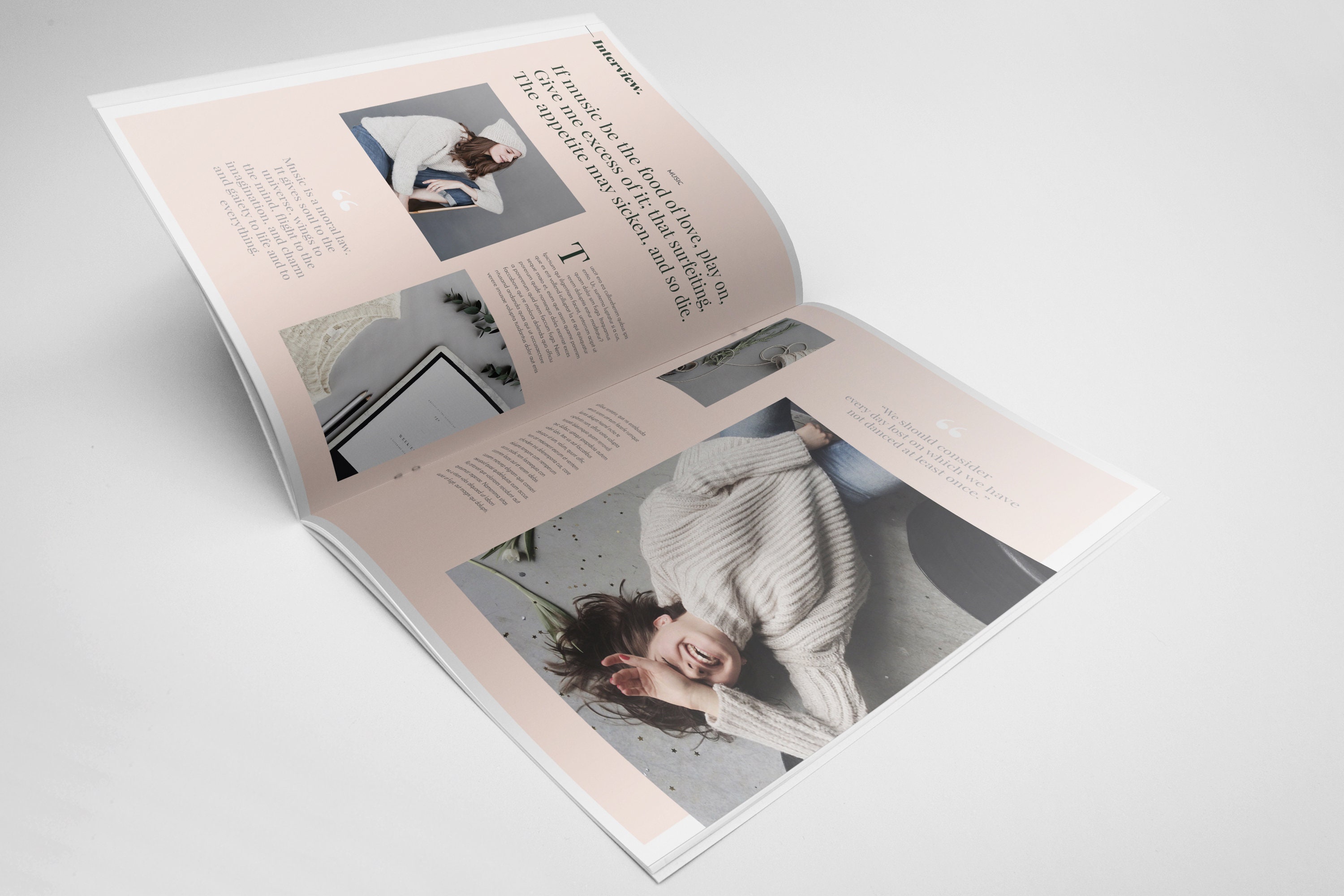 Playfair Magazine Template - Etsy