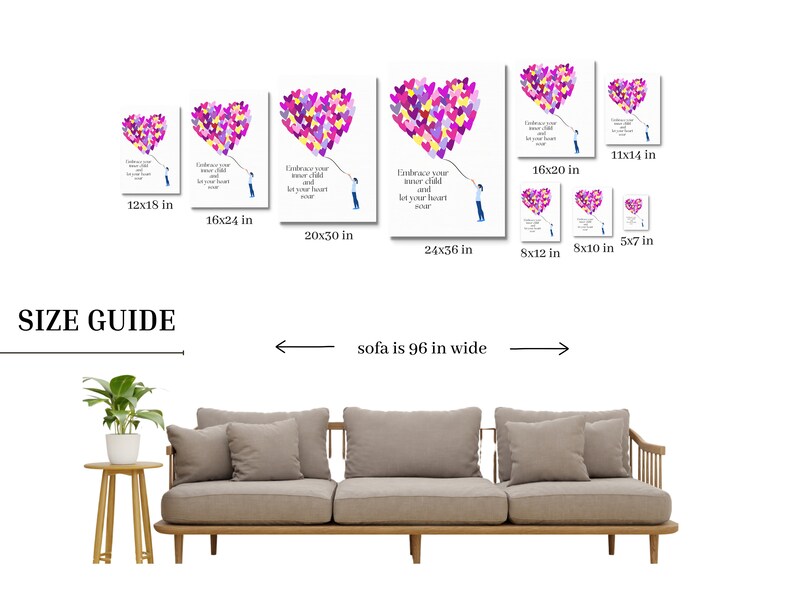 Let Your Heart Soar Mental Health Poster Inner Child Art Wall Art for ...