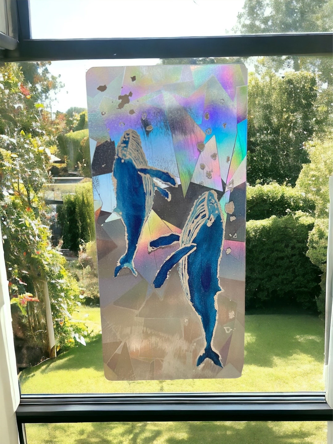 Whale Suncatcher, Window Decal, Sun Catcher, Rainbows, Prisms, Home ...