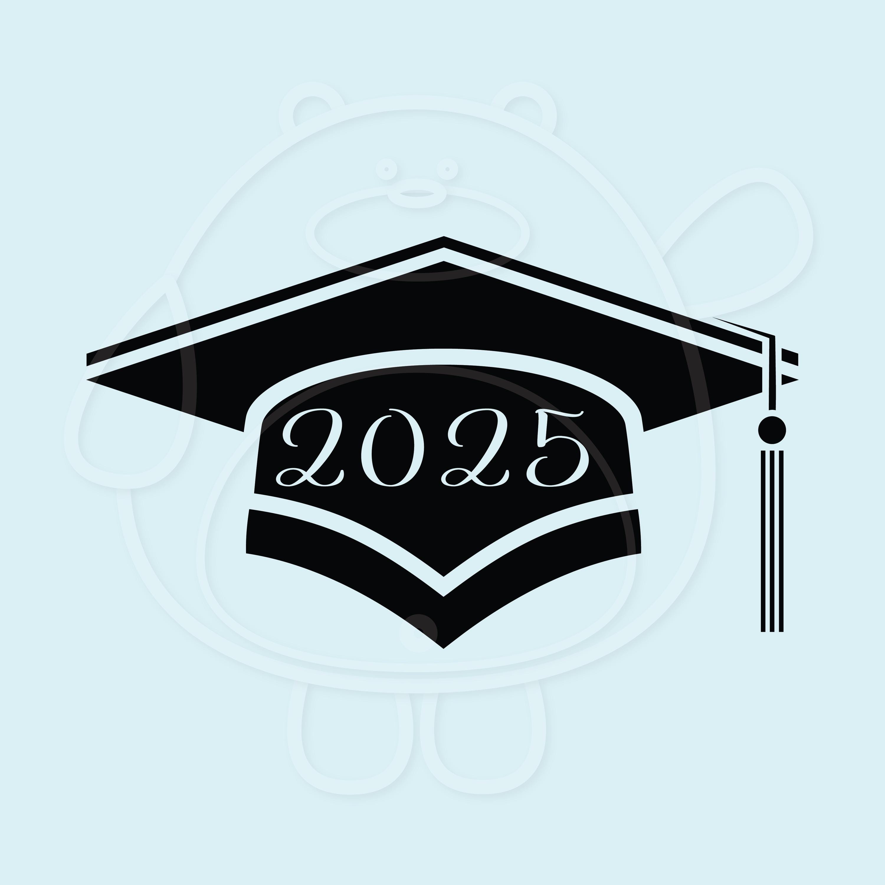Graduation Cap 2025 - Svg, Dxf, Png & Eps Formats - Student Hat ...