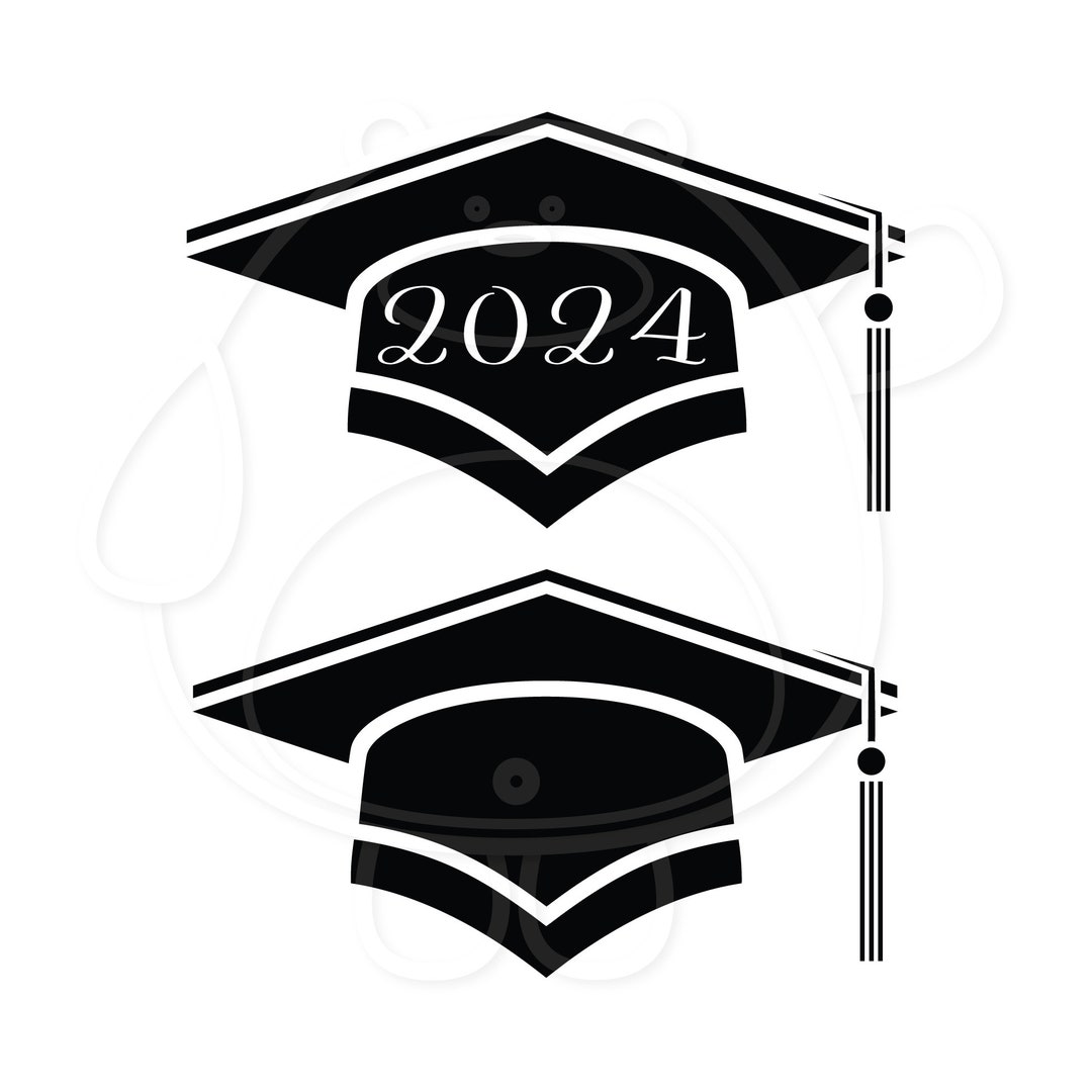 Graduation Cap 2024 Svg, Dxf, Png & Eps Formats Student Hat Cricut or ...