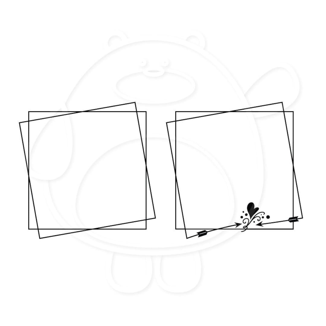 Square Wire Frames - Square Monogram Frames - Square Frames - Svg, Png ...