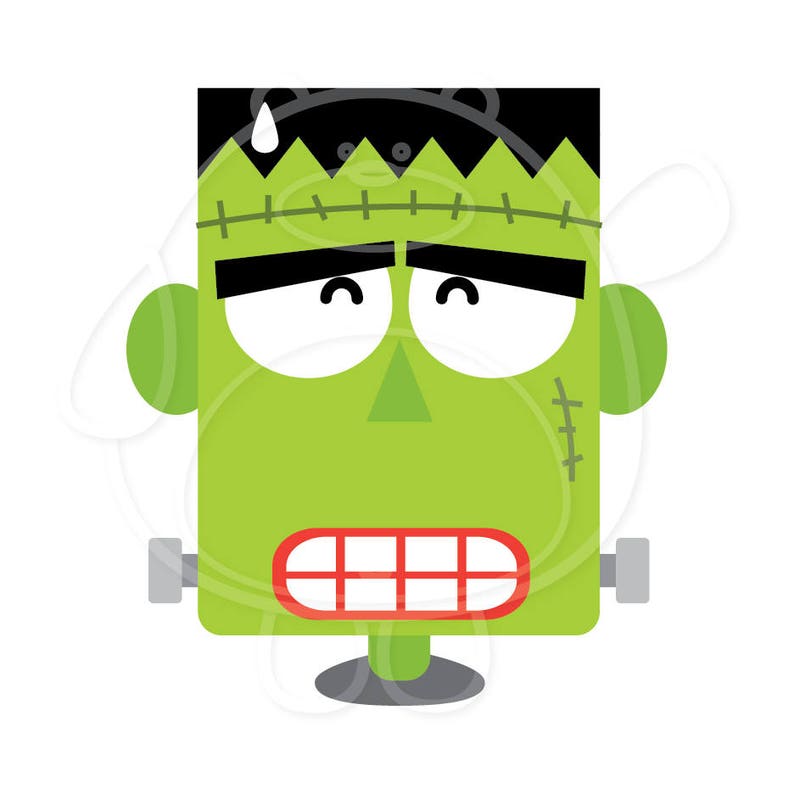 40 Frankenstein Emojis Digital Clipart PNG Format - Etsy France