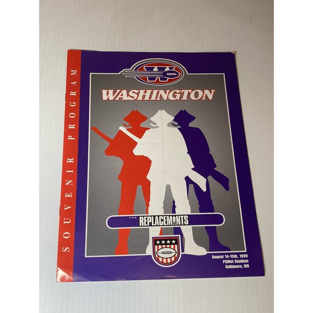 The Replacements Movie Football Movie Game Program Baltimore MD Keanu ...