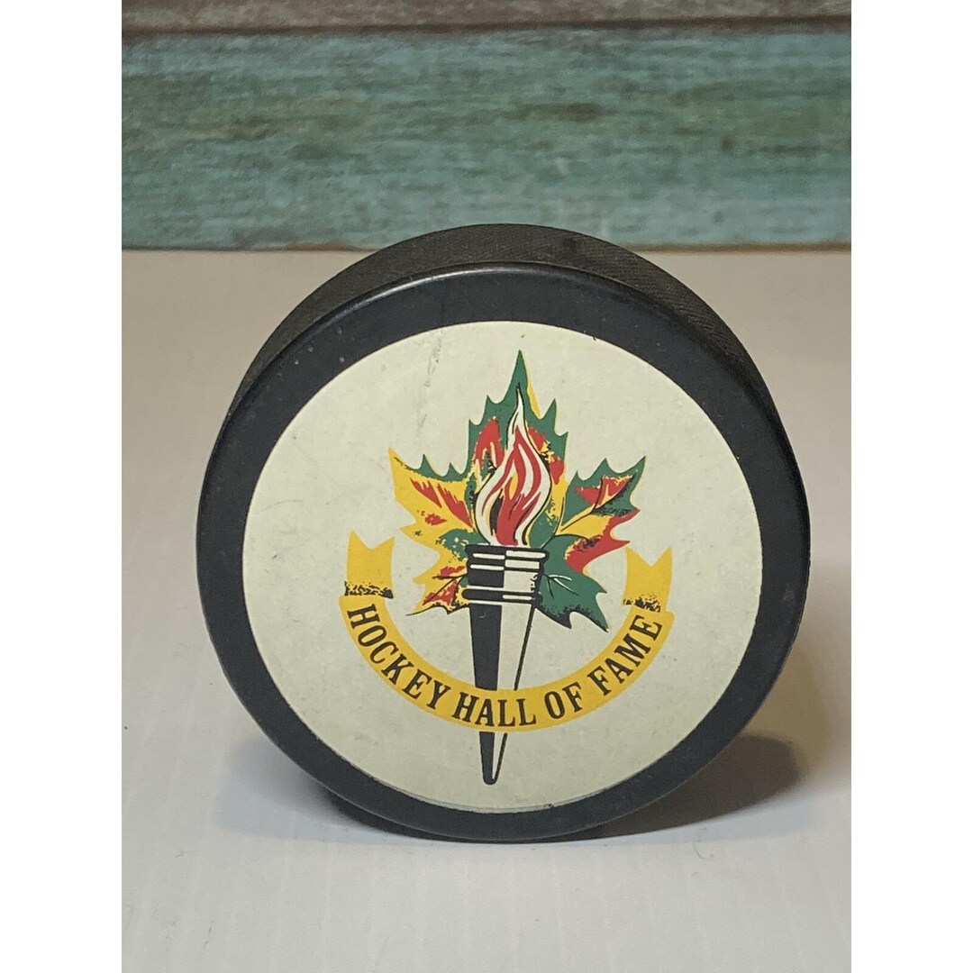 Hall of Fame Old Logo Hockey Puck Rare Vintage - Etsy
