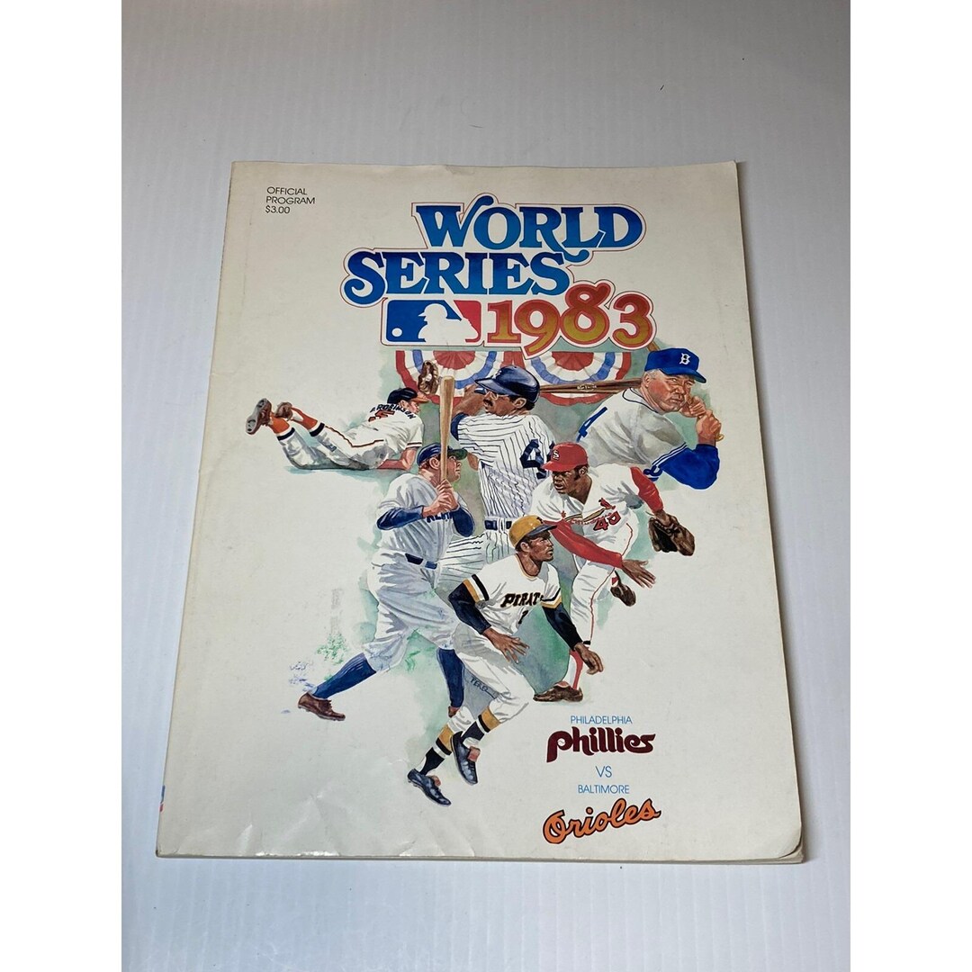 1983 World Series OFFICIAL Program Phillies VS Orioles - Etsy