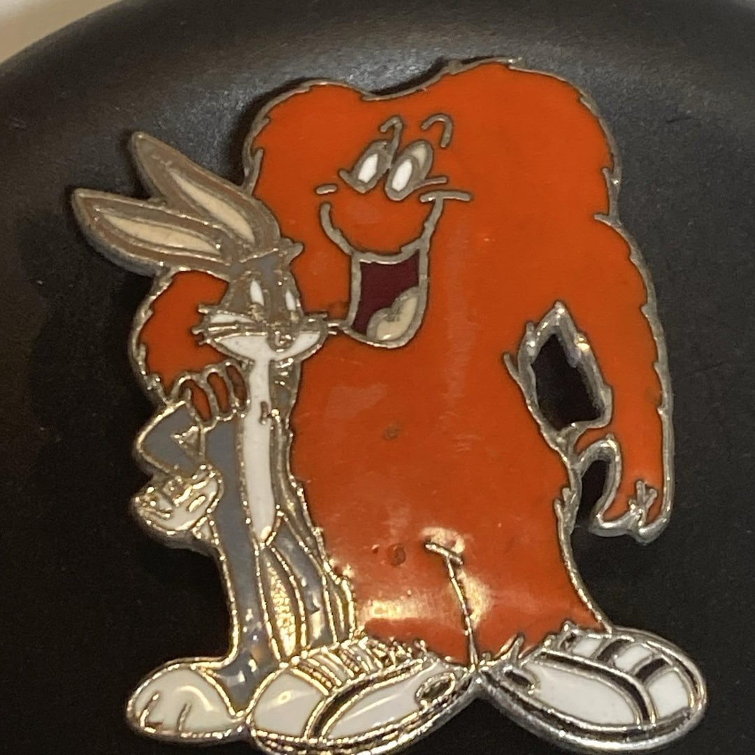 VTG Bugs Bunny Gossamer Monster Enamel Pin Looney Toons 1994 Warner ...
