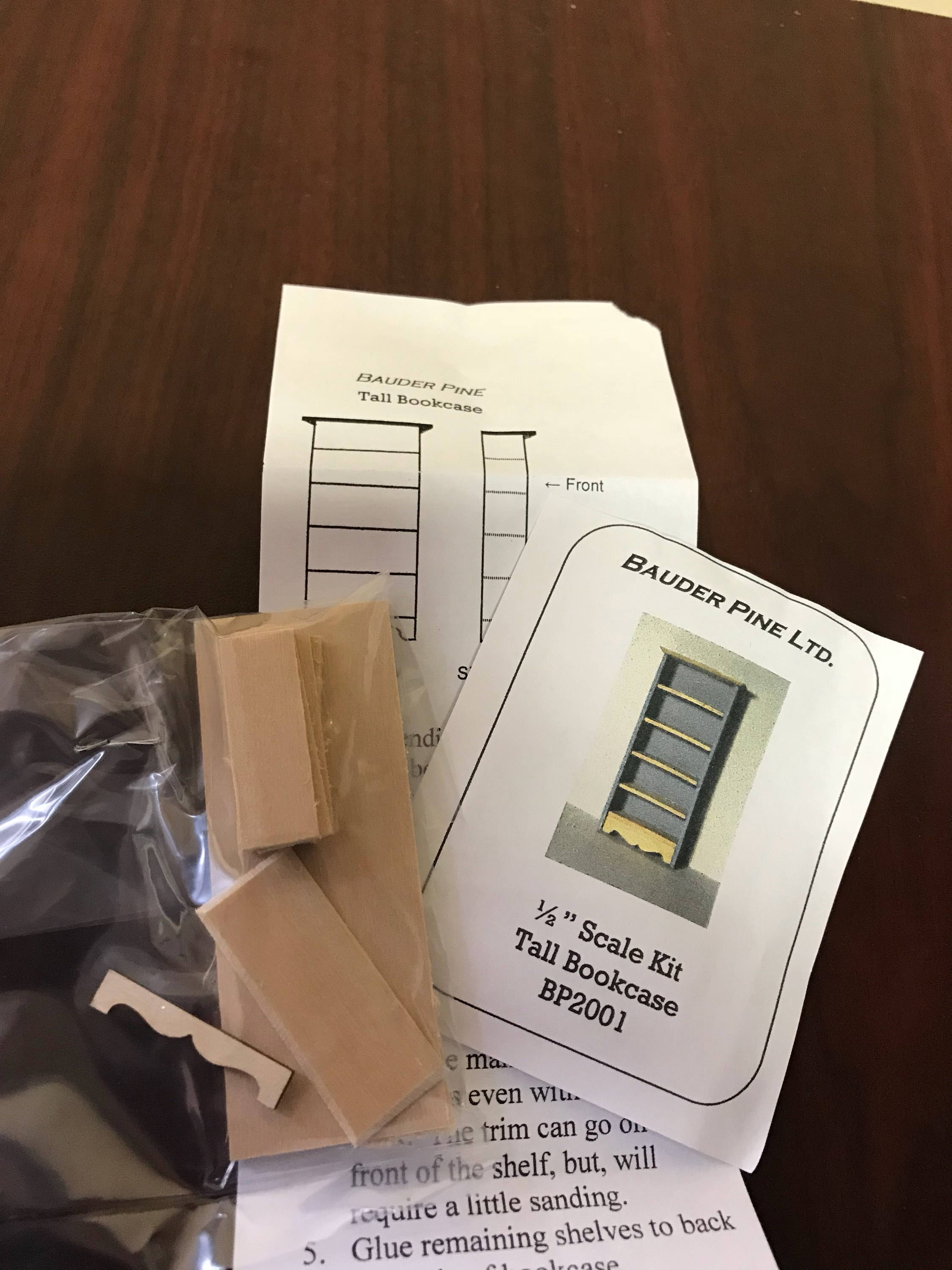 1/2 Scale Miniature Bookcase Kit - Etsy