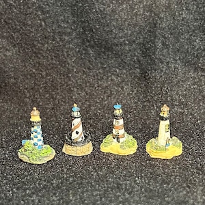 Miniature Lighthouses Set of 4 - Etsy