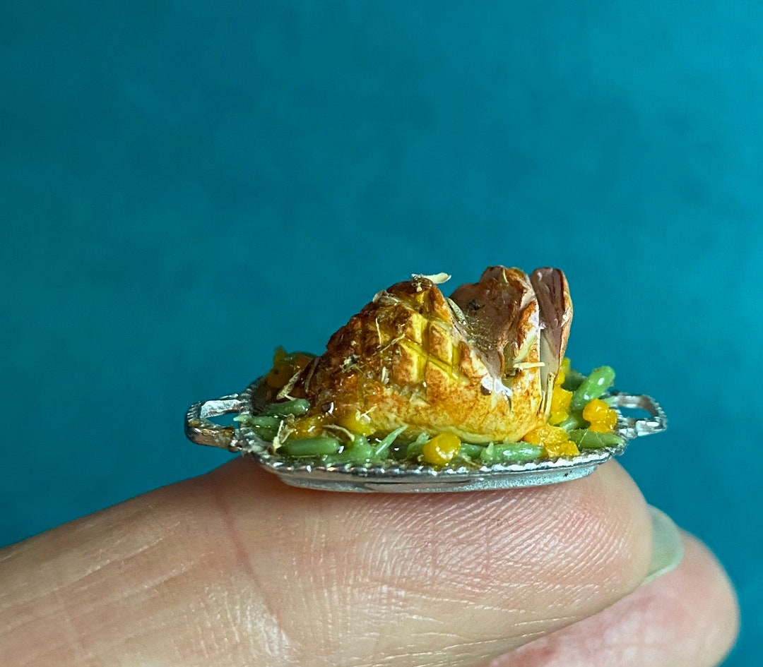 1/2” Scale Miniature Ham Dinner - Etsy