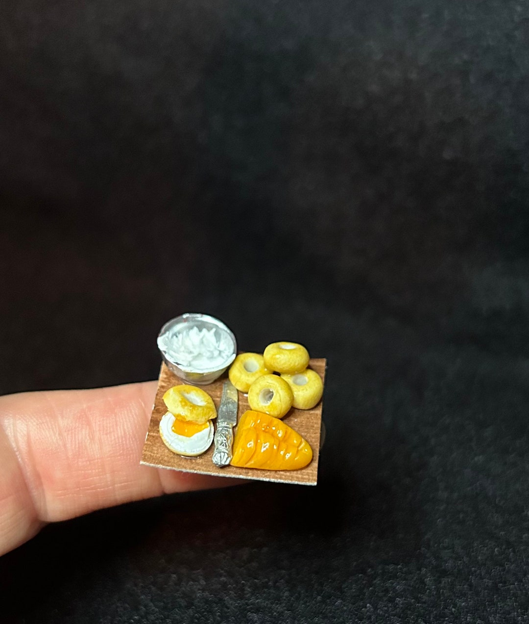 1/24 Scale Miniature Bagels With Lox and Cream Cheese - Etsy
