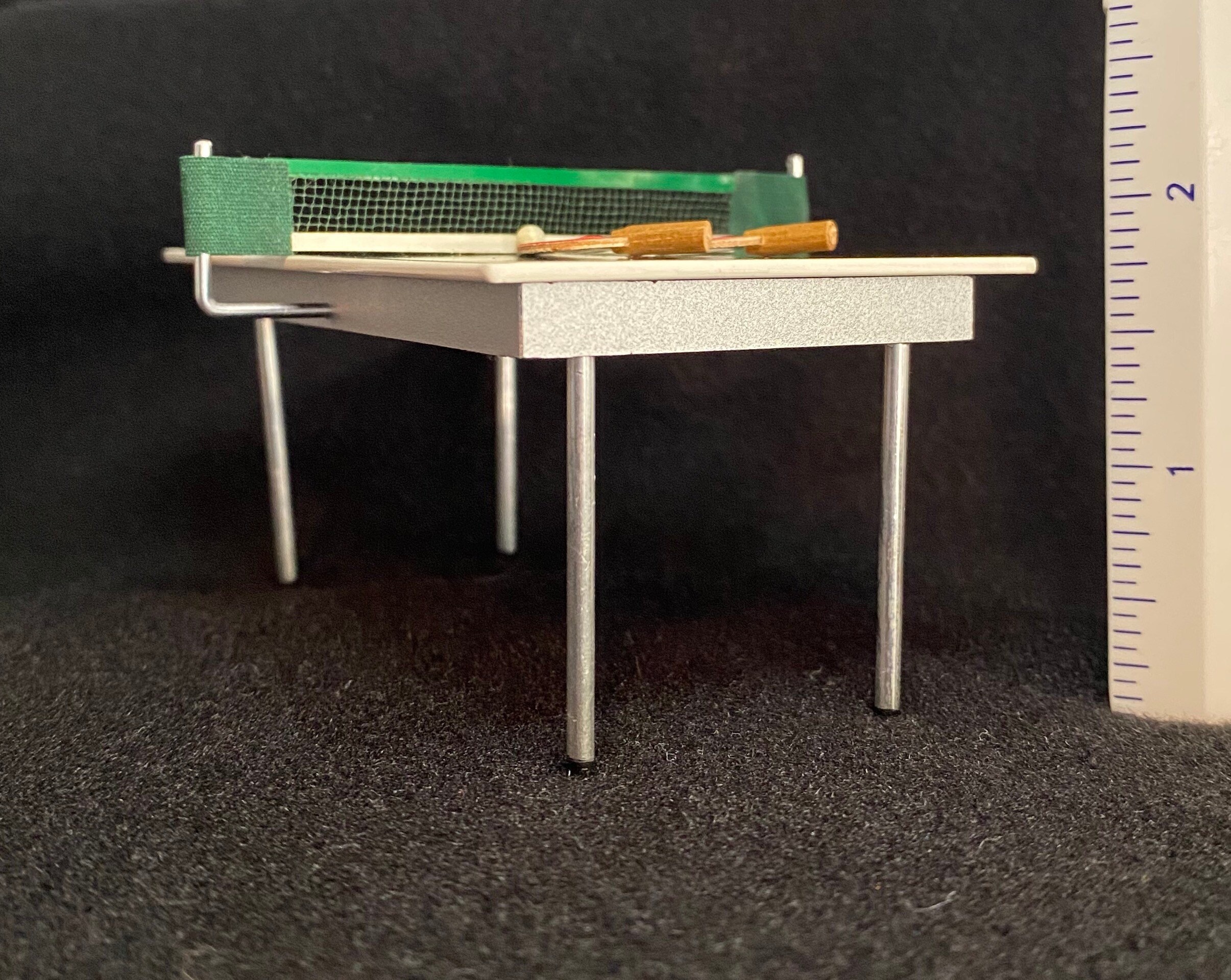 1/24 Scale Miniature Ping Pong Table With 2 Balls and 2 | Etsy