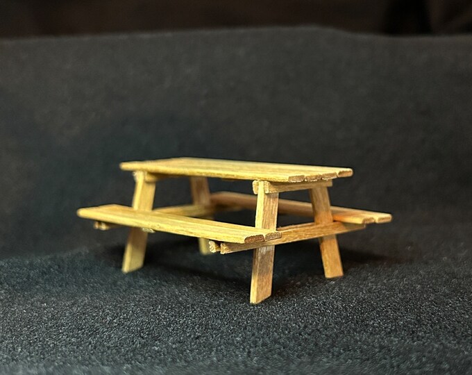 1/24 Scale Miniature Picnic Table - Etsy