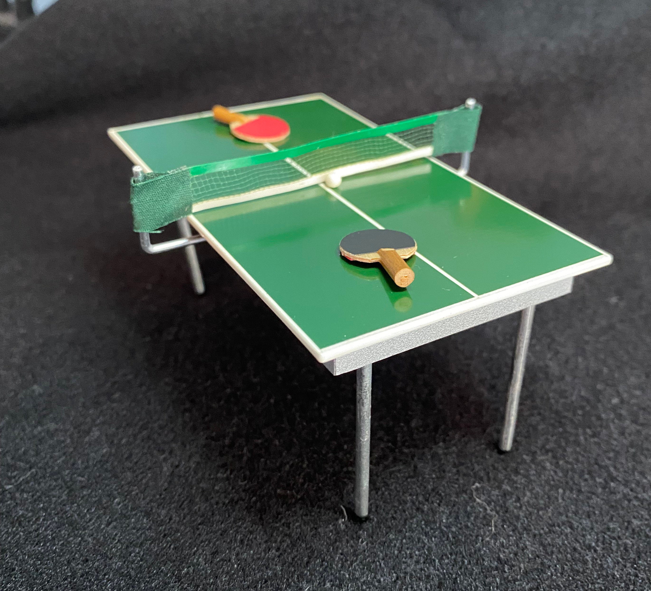 1/24 Scale Miniature Ping Pong Table With 2 Balls and 2 | Etsy