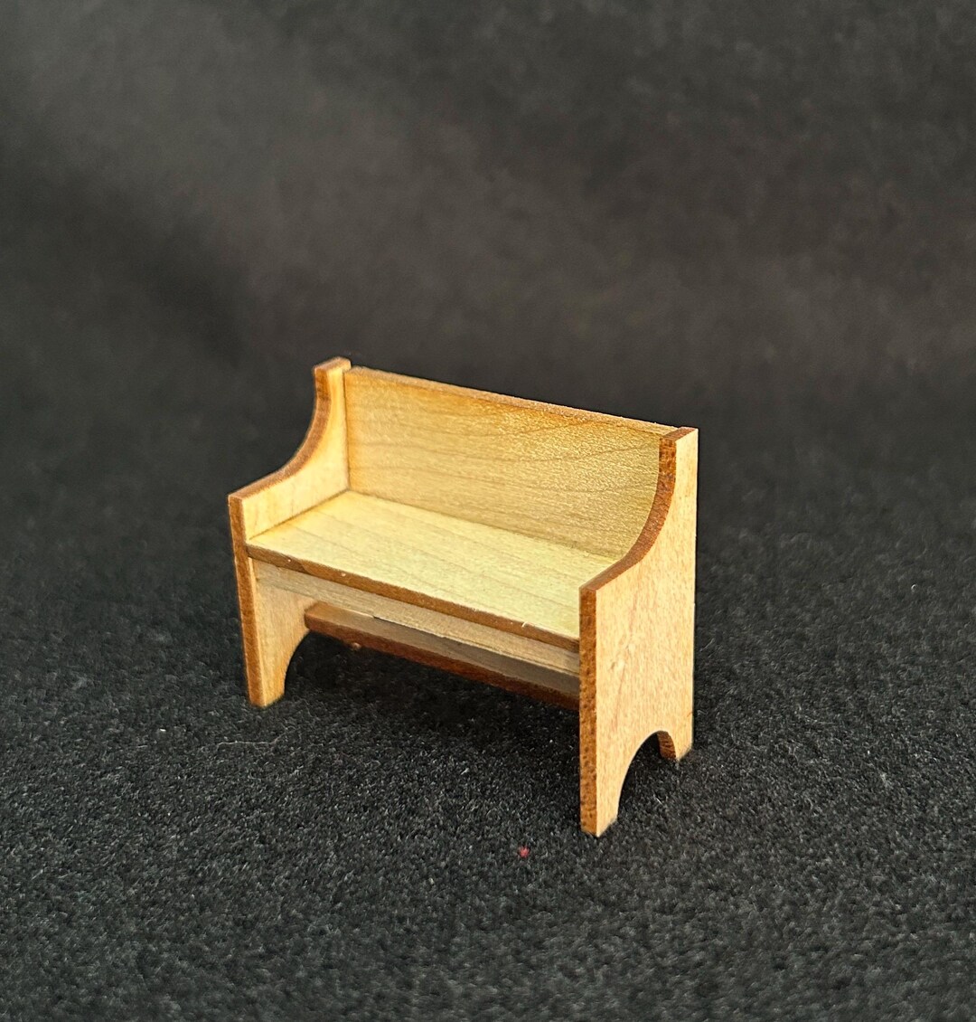 1/24 Scale Miniature Bench - Etsy