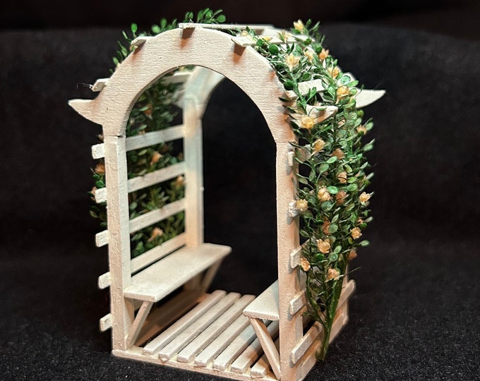 1/24 Scale Miniature Trellis With Vines and Flowers - Etsy