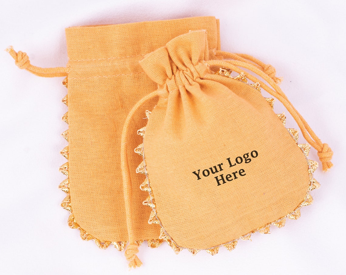 100 Designer Cotton Drawstring Pouches for Jewelry Packaging | Etsy