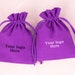 100 Purple Custom Drawstring Bags, Jewelry Gift Packaging Pouch ...