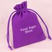 100 Purple Custom Drawstring Bags, Jewelry Gift Packaging Pouch ...