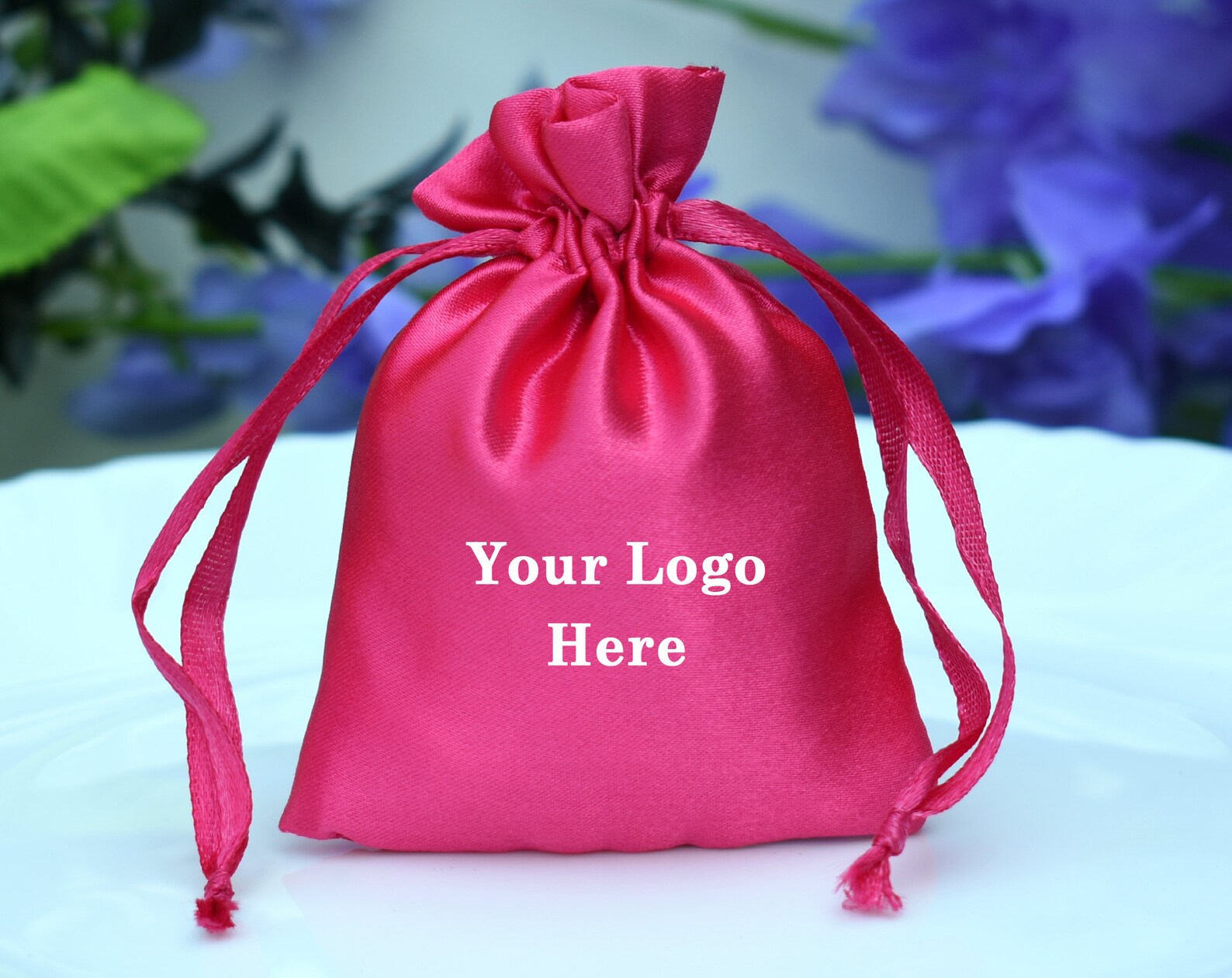 100 Custom Satin Drawstring Bag Jewelry Package With Logo - Etsy