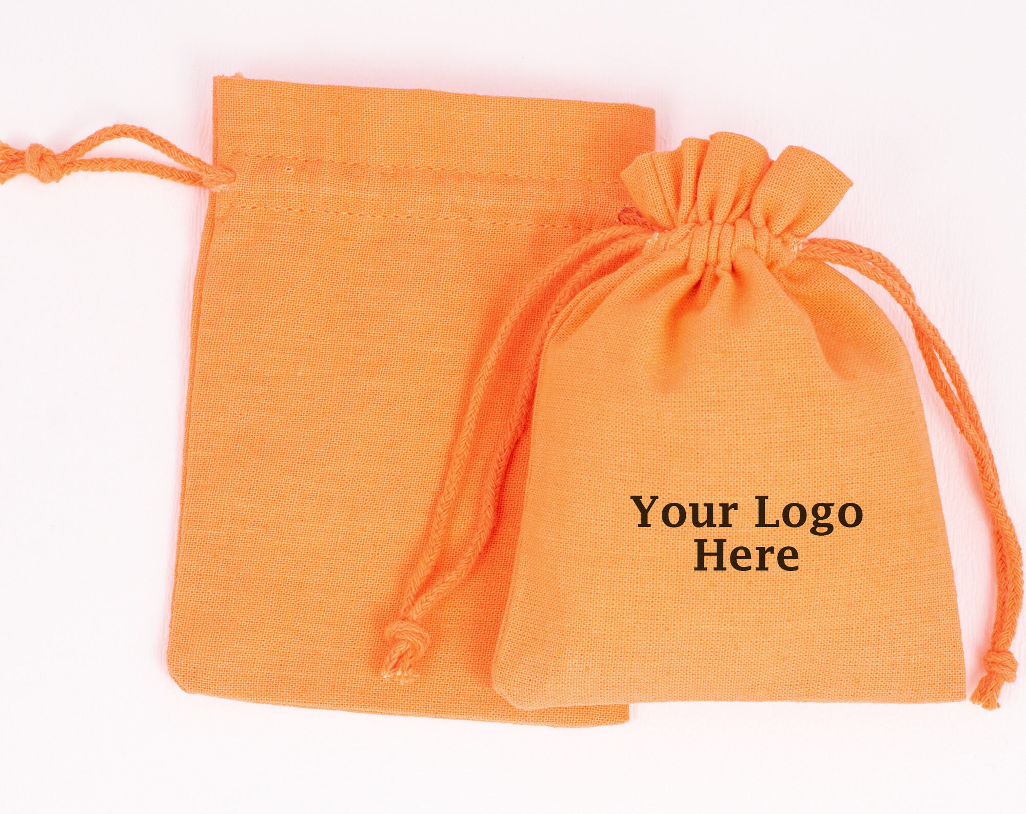 100 Pcs Orange Drawstring Jewelry Packaging Bags Jewelry | Etsy