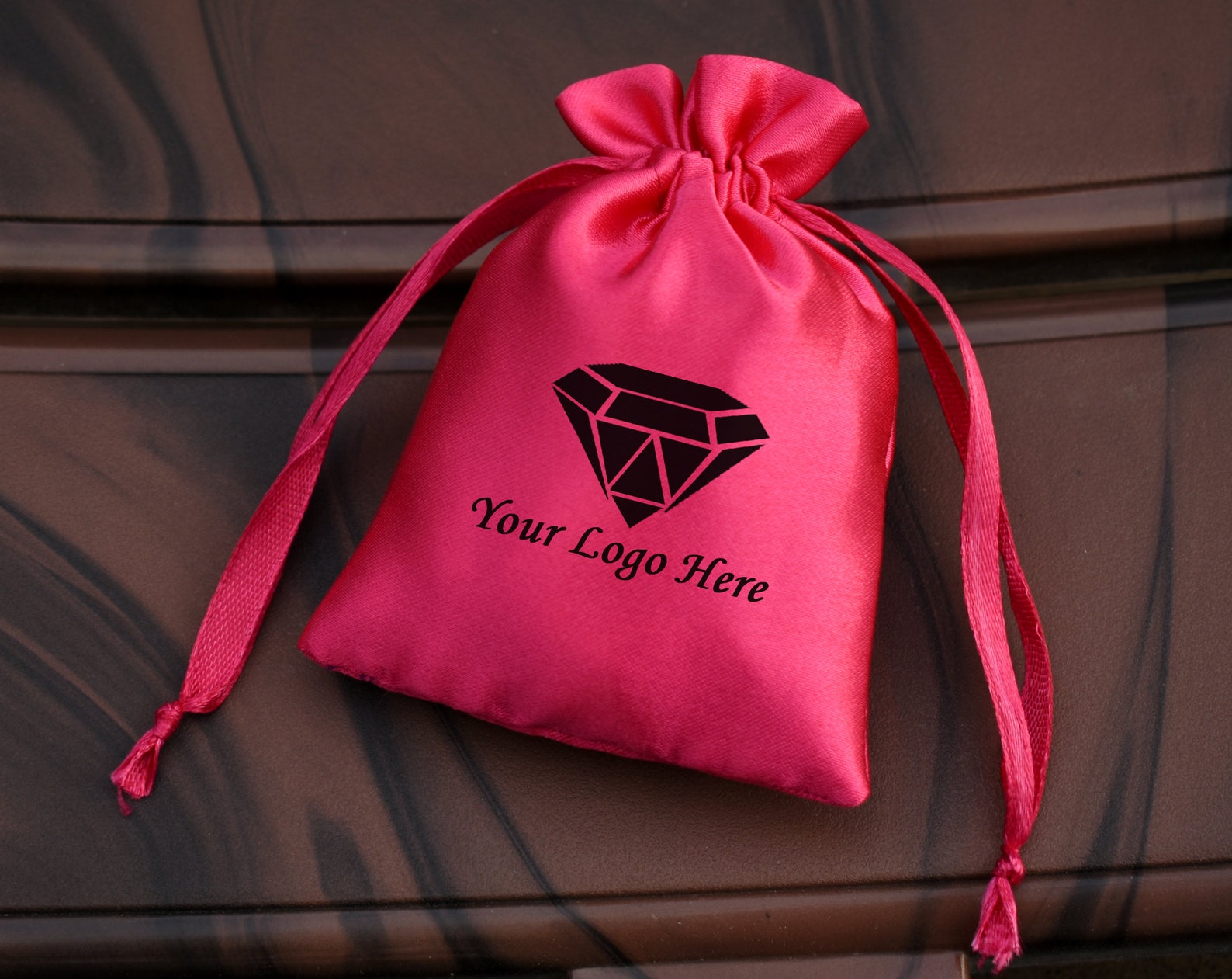 100 Satin Pink Custom Jewelry Package Wedding Favor Personalize ...