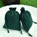100 Personalized Green Color Pouch With Drawstring for Jewelry ...