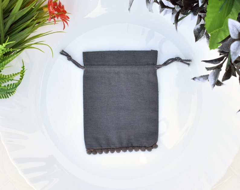 100 Gray Drawstring Pouch Small Jewelry Packaging Pouch Bags | Etsy