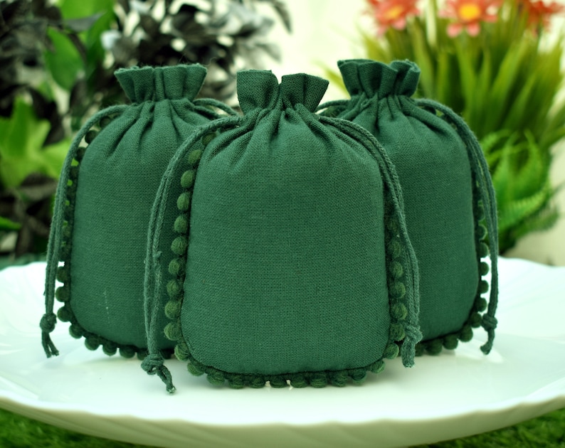 100 Green Jewelry Packaging Eco Friendly Drawstring Pouch With - Etsy UK
