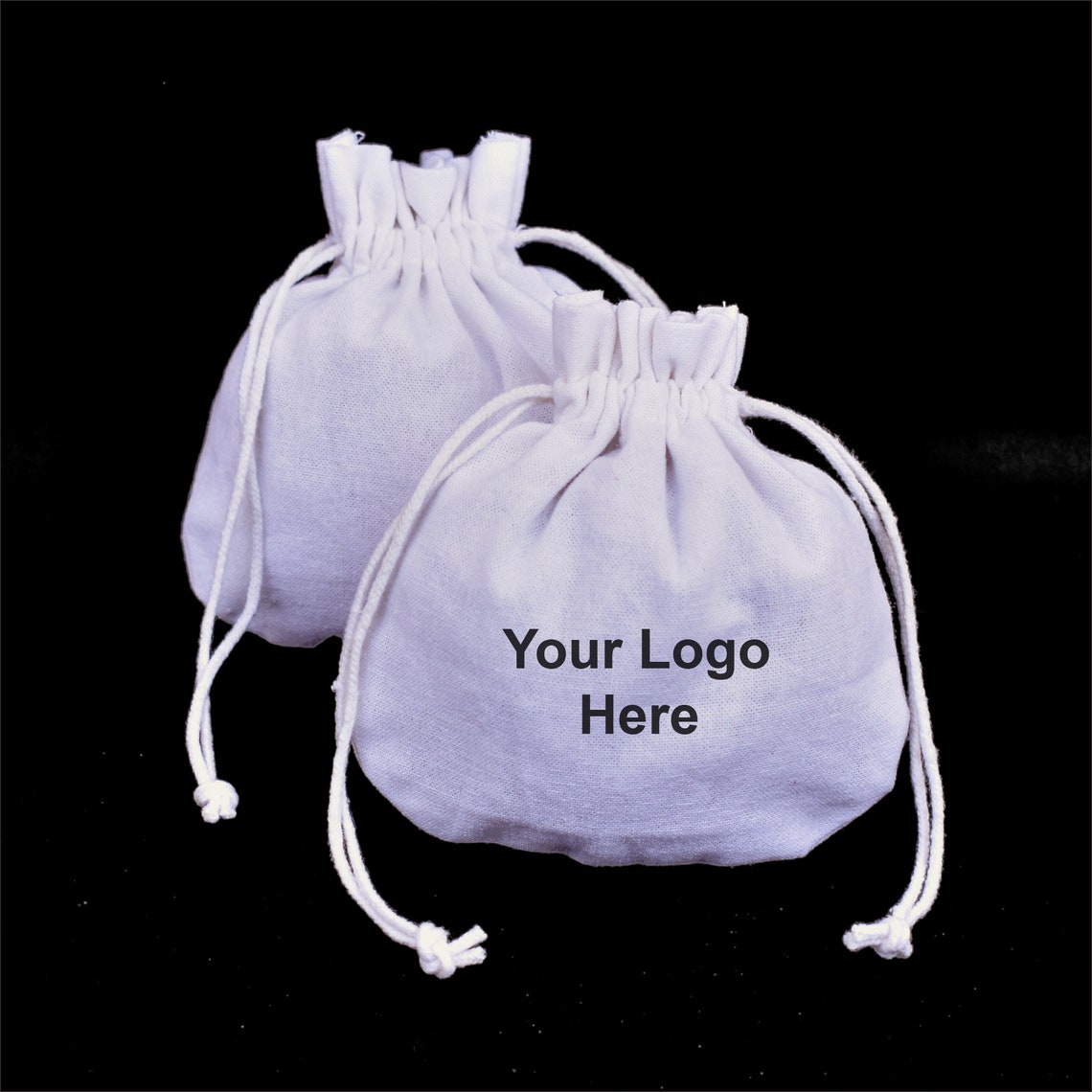 100 Round Drawstring Pouch Cotton Drawstring Bag Jewelry - Etsy