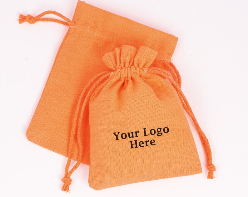 100 Pcs Orange Drawstring Jewelry Packaging Bags Jewelry - Etsy
