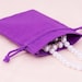 100 Purple Custom Drawstring Bags, Jewelry Gift Packaging Pouch ...