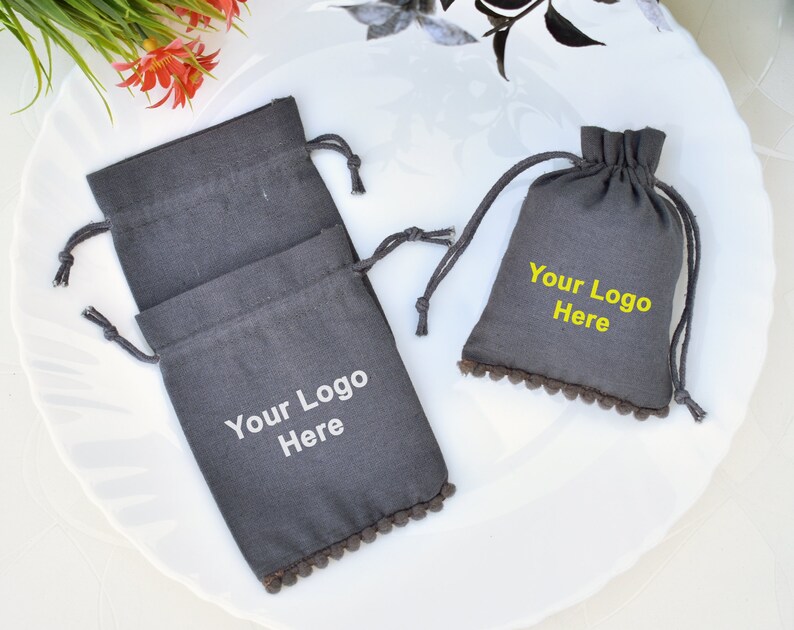 100 Gray Drawstring Pouch Small Jewelry Packaging Pouch Bags | Etsy