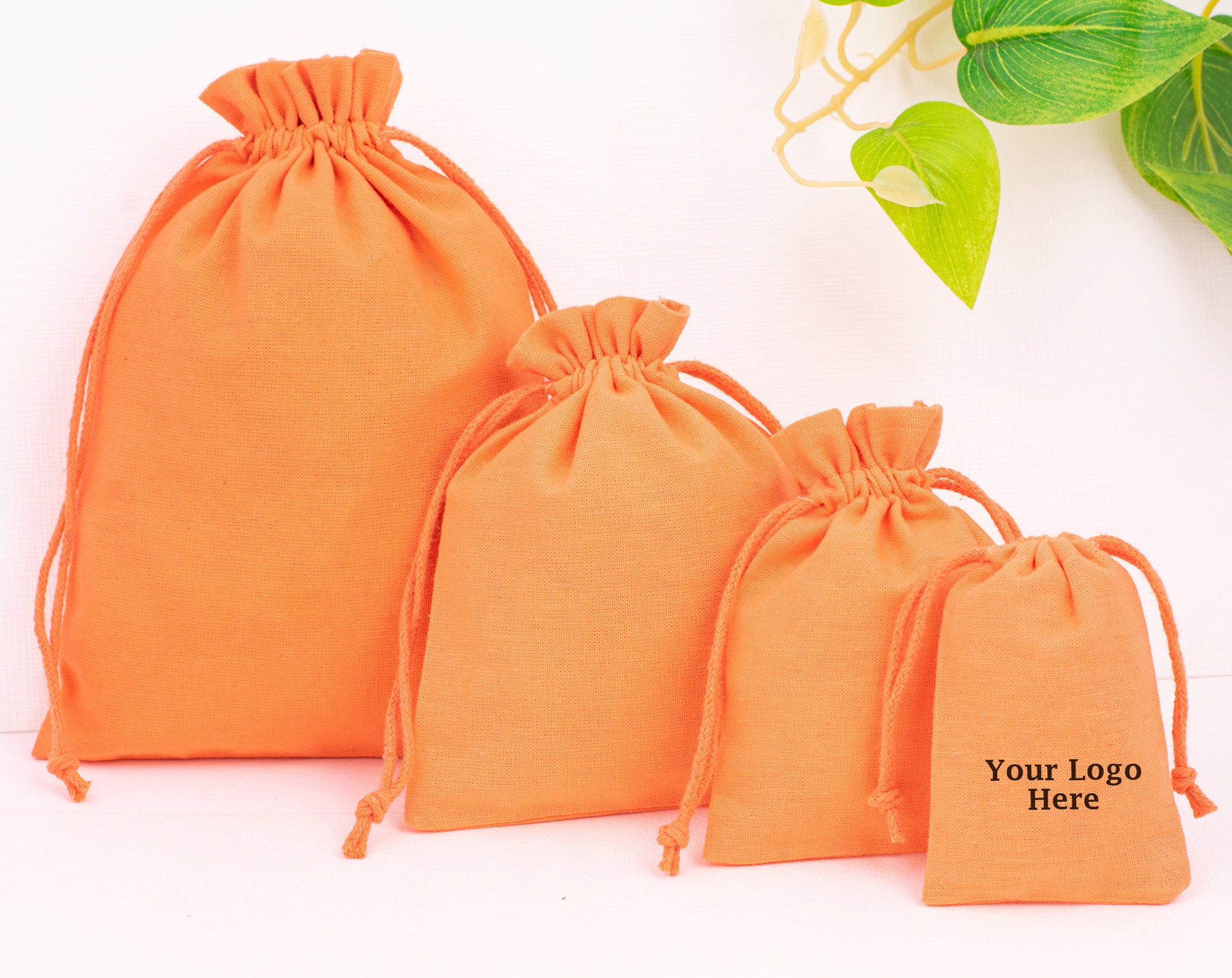 100 Pcs Orange Drawstring Jewelry Packaging Bags Jewelry | Etsy