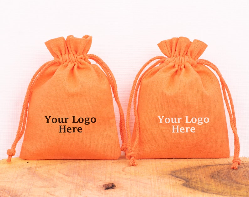 100 Pcs Orange Drawstring Jewelry Packaging Bags Jewelry - Etsy