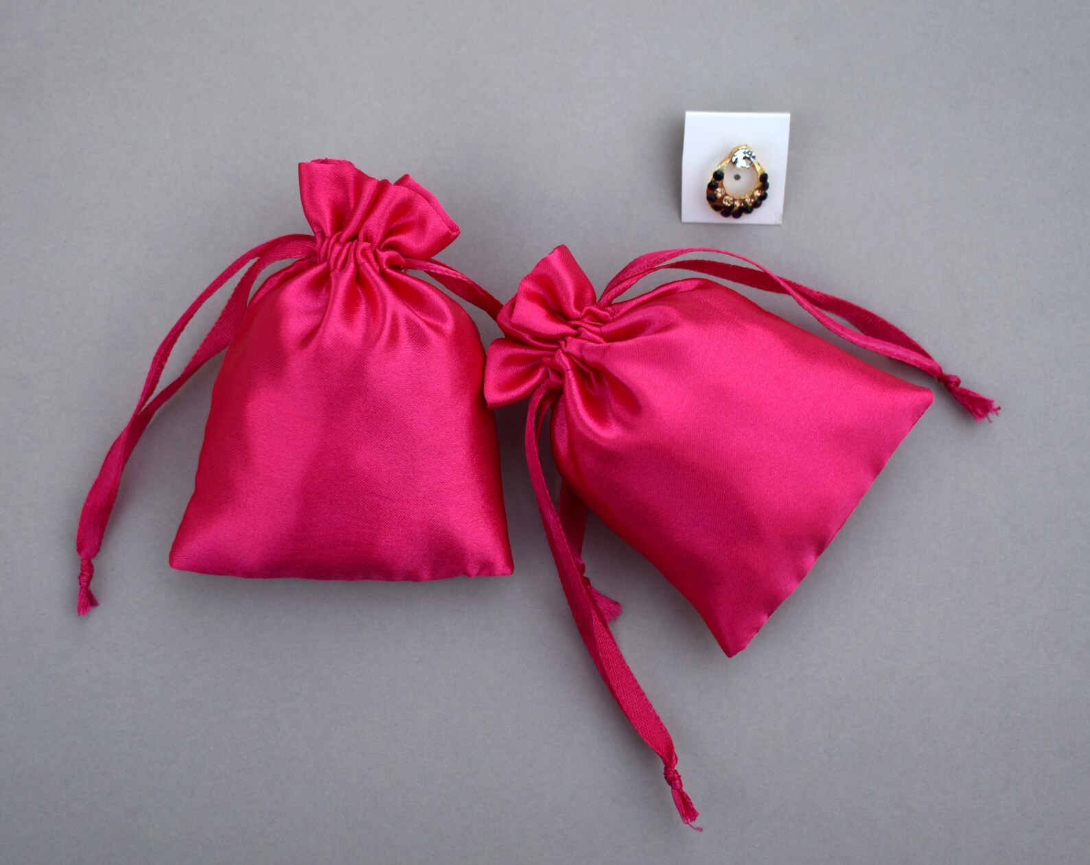 100 Satin Pink Custom Jewelry Package Wedding Favor - Etsy