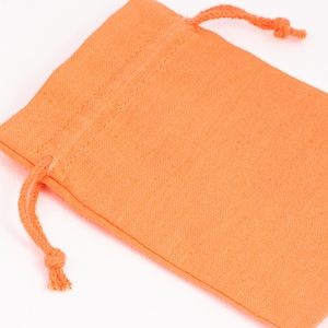 100 Pcs Orange Drawstring Jewelry Packaging Bags, Jewelry Pouch, Cotton ...