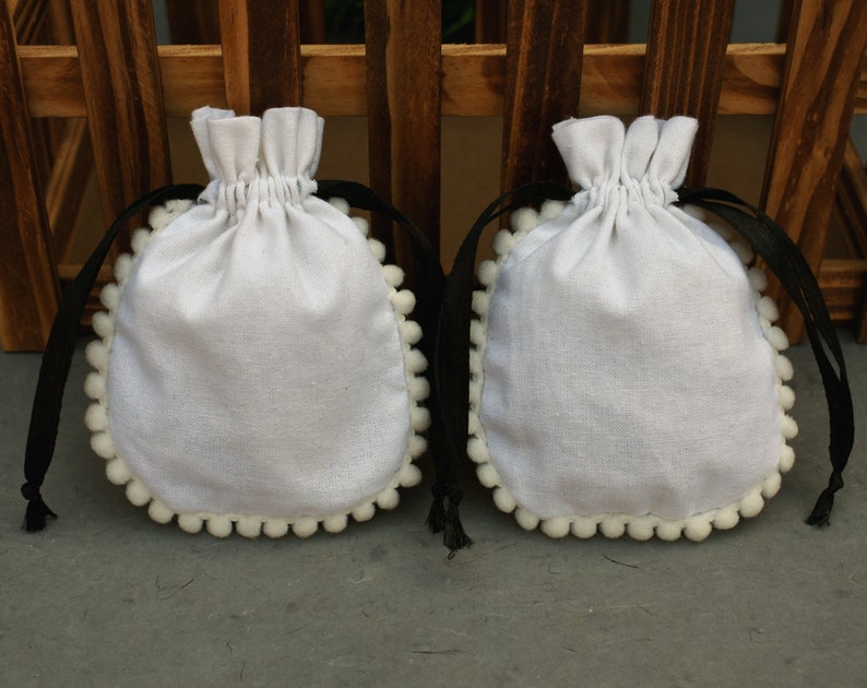 100 Black Drawstring Jewelry Pouch Eco-friendly Cotton Bags | Etsy