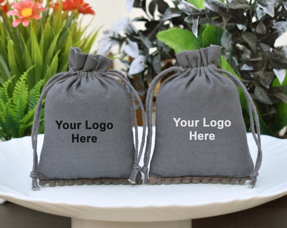 100 Gray Drawstring Pouch Small Jewelry Packaging Pouch Bags | Etsy