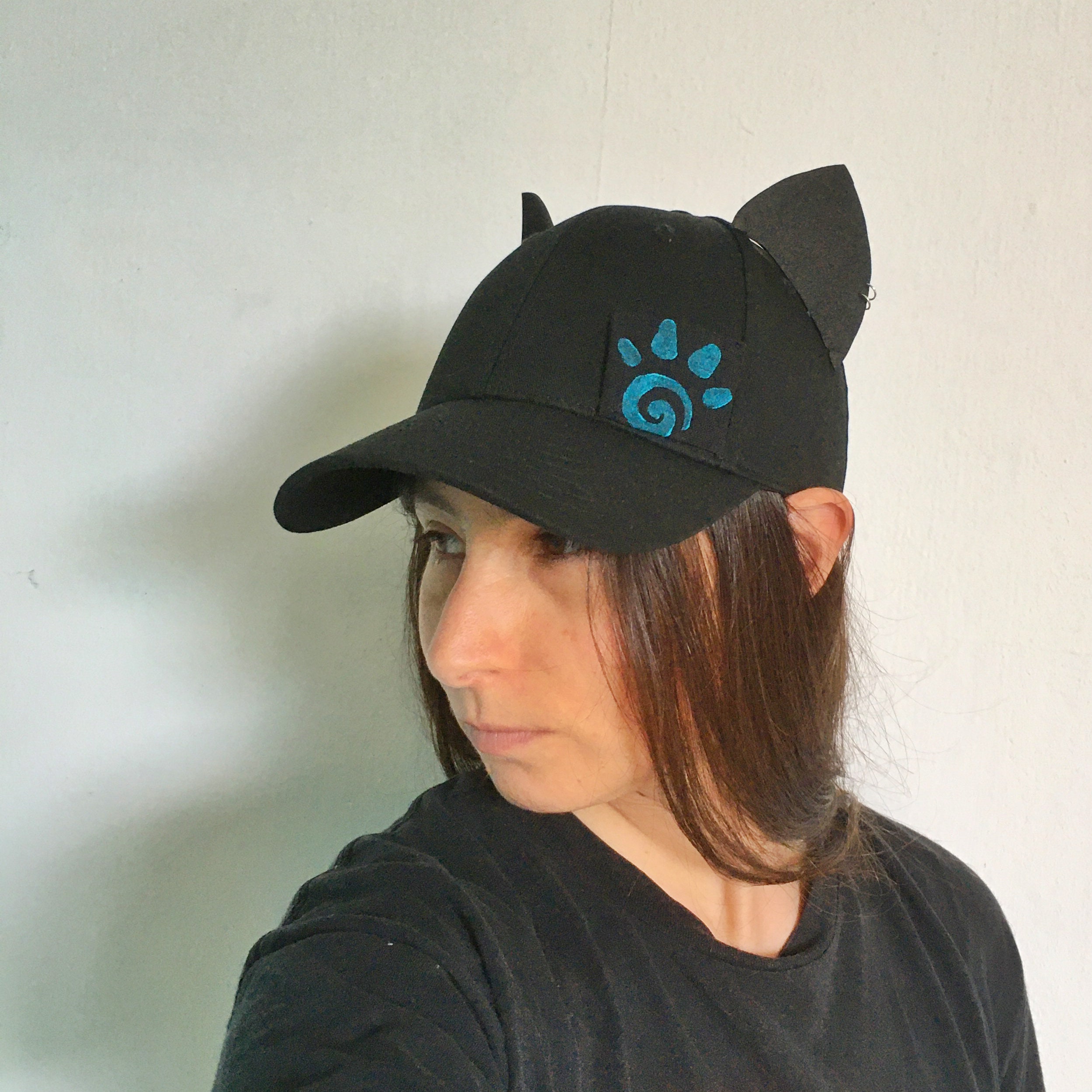 Cap With Animal Ears, Clean Design, Elegant yet Playful, Paw Print ...