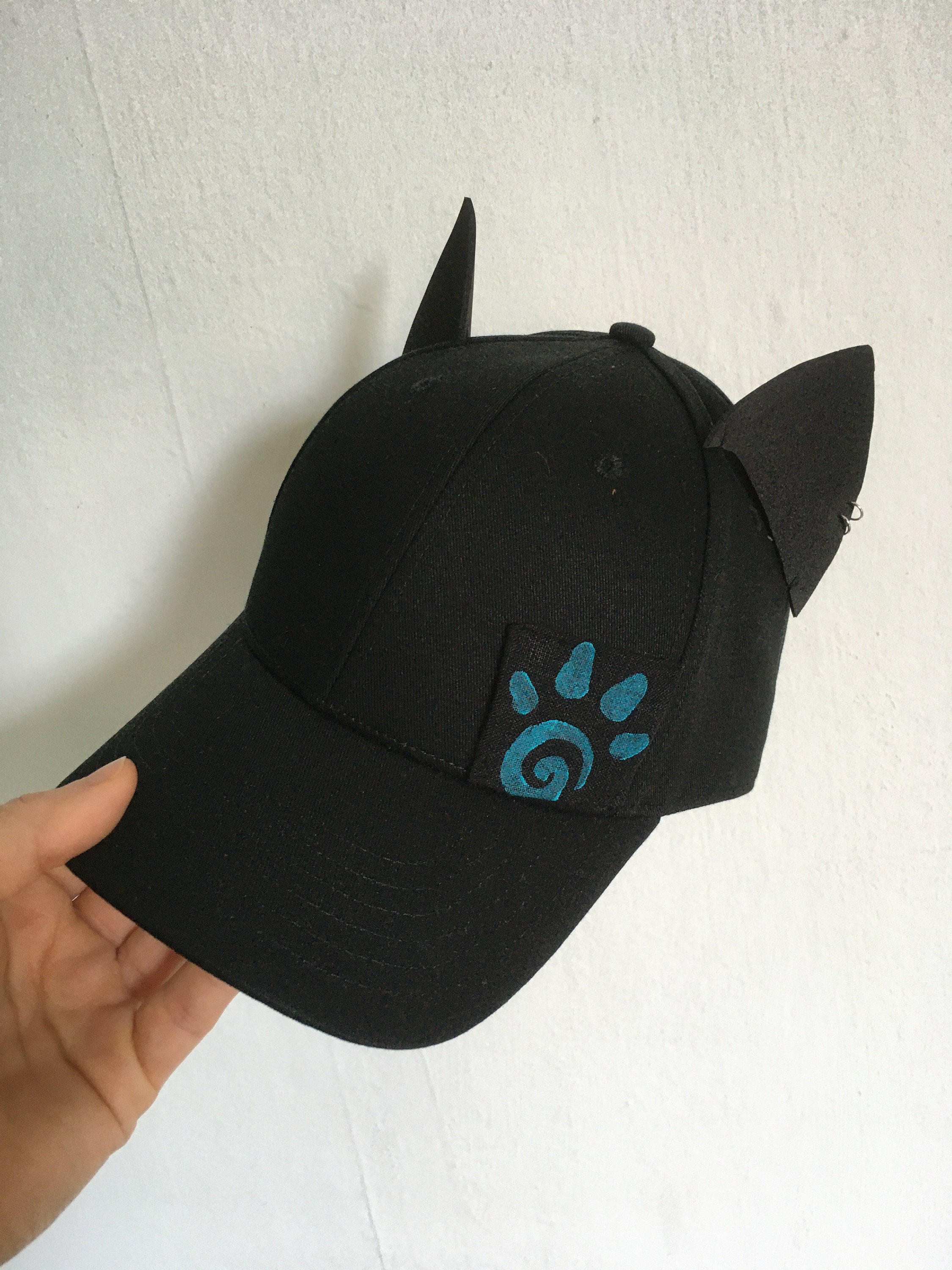 Cap With Animal Ears, Clean Design, Elegant yet Playful, Paw Print ...