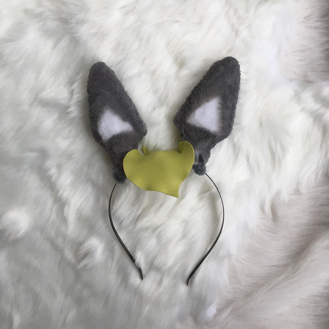 Totoro Ears With a Leaf, Faux Fur Ears, Furry Ears, Cosplay Ears, Anime ...