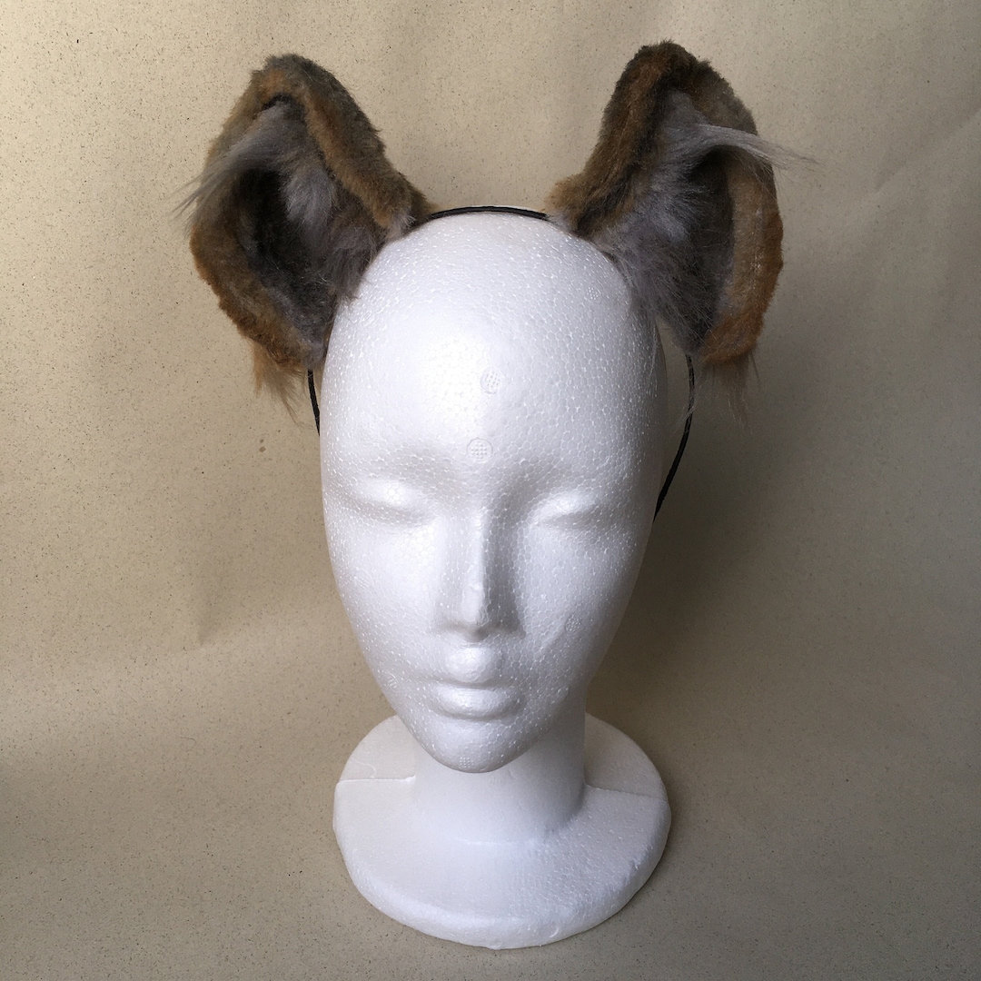 Wolf Pup Ears, Faux Fur Ears, Furry Ears, Dog, Bear, Hyena, Cosplay ...